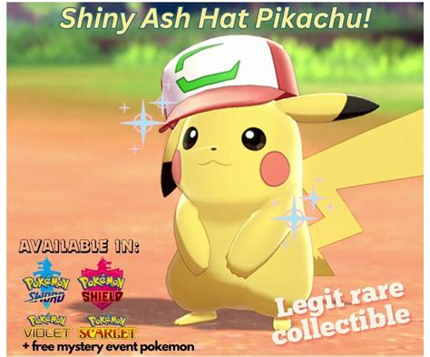 Shiny Ash Hat Pikachu Legit No Shiny Sprite Shiny Animation Pokemon Sword And Shield