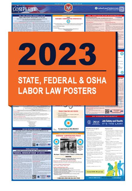 2023 Labor Law Posters State Federal And Osha In One Poster