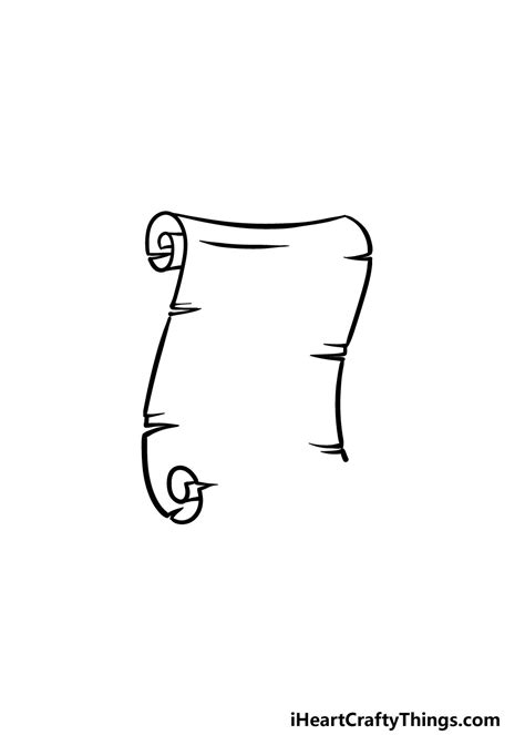 Scroll Drawing How To Draw A Scroll Step By Step