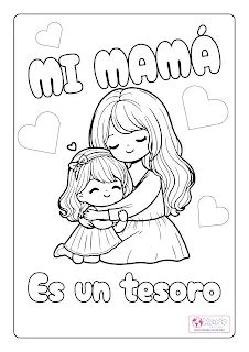 Día De La Madre Imágenes Para Colorear Dibujo Para Mama Dia De Las