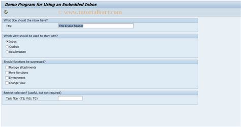 Swld Inplace Sap Tcode Demo Embedded Inbox