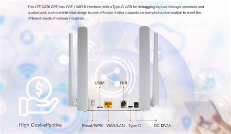 LTE CAT CPE XMC E V G CPE Router