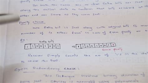 Single Bit Error Detection Using Parity Check Computer Networks Youtube