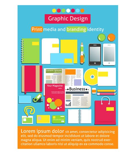 Graphic Design Print Media And Branding Identity 428871 Vector Art At