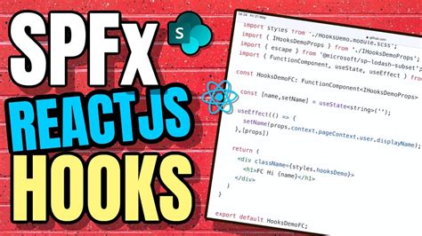 Spfx And Reactjs Hooks Sharepoint Framework Power Tip Youtube