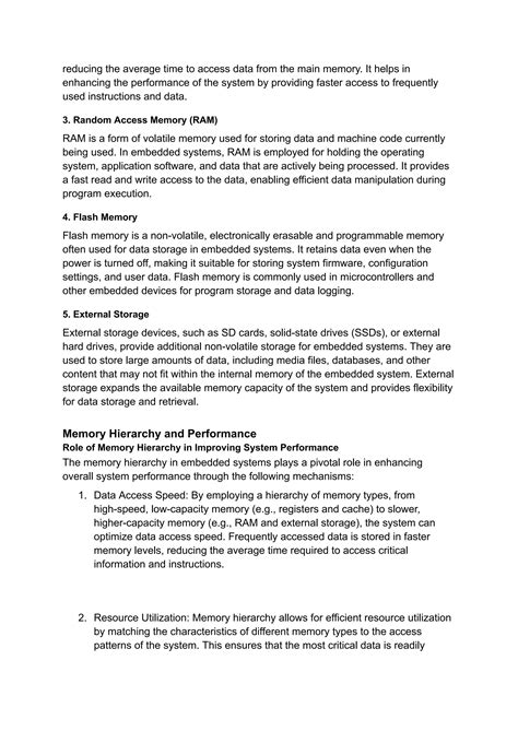 Memory Hierarchy In Embedded Systemspdf