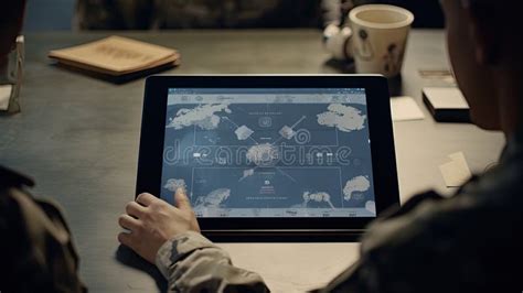 a tablet computer displaying ai control interfaces augmented reality overlays and online