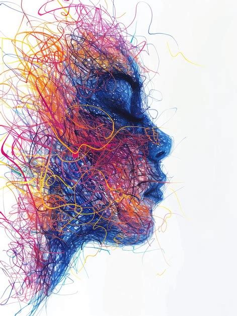 Illustration Of Dependent Personality Disorder In Abstract Art