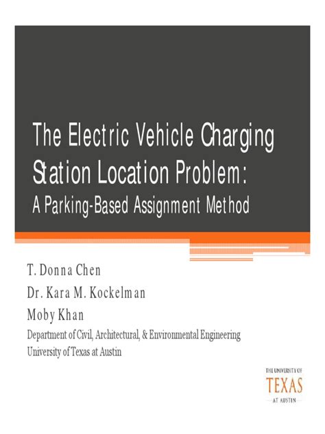 The Electric Vehicle Charging Station Location Problem Pdf Electric Vehicle Mathematical