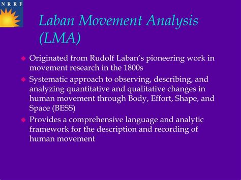 Ppt Dancemovement Therapy Using The Concept Of Laban Movement