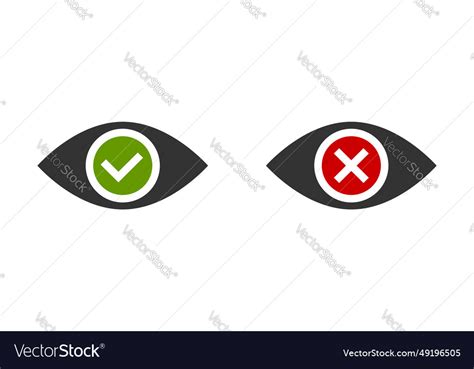 Show Password Icon Eye Symbol Vision Hide From Vector Image