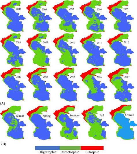 Spatial Distribution Of The Tsi Classes Over Caspian Sea In A An