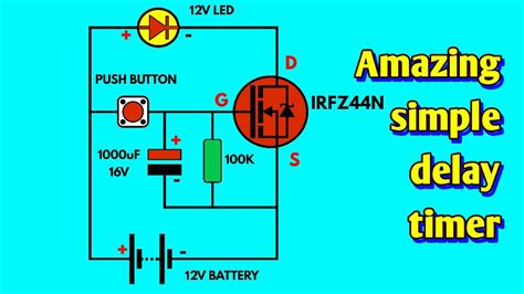 Amazing Simple Delay Timer Circuit Making Diy Projects Youtube