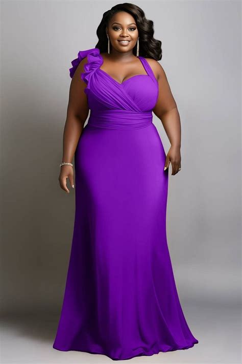 Xpluswear Plus Size Gala Dress Dinner Dress Classy Gala Dresses