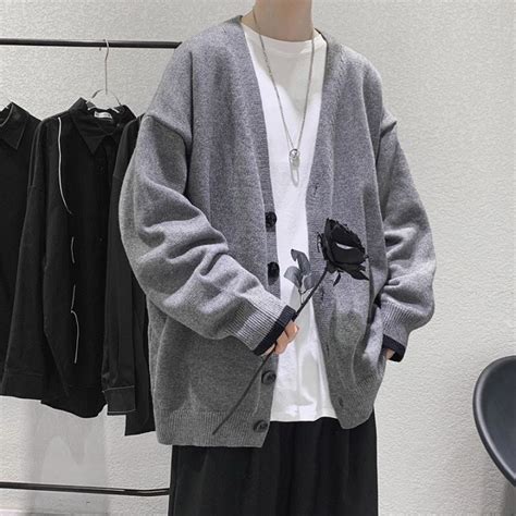 Over Rose พร้อมส่ง Cardigan Oversize เสื้อคลุมคาร์ดิแกน แขนยาว Th
