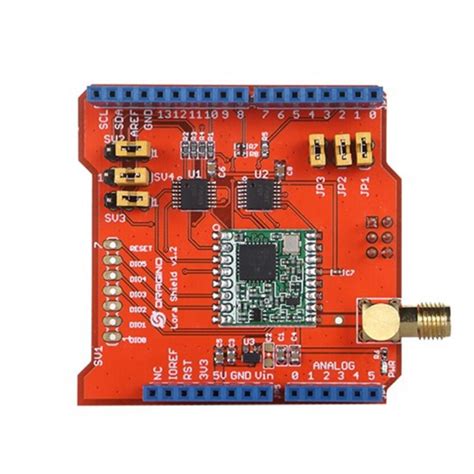 Dragino Lora Shield Long Range Transceiver Support 868m Frequency For Arduino Free Shipping