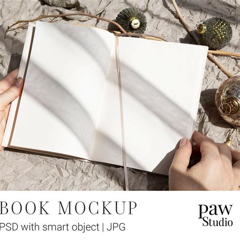 Christmas Notebook Mockup Book Mockup Journal Mockup Book Cover Mockup Diary Mockup Cover