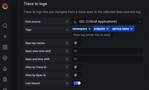 Grafana Does Not Convert A Tempo Span Tag Including A `` To An `` When Moving From Traces To