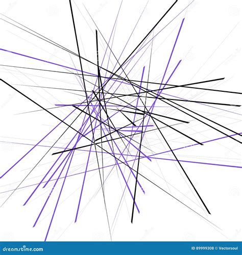 Geometric Illustration With Random Intersecting Lines Editable Stock Vector Illustration Of