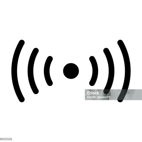 그래픽 디자인 로고 웹 사이트 소셜 미디어 모바일 앱 ui 일러스트레이션을위한 사운드 전파 아이콘 벡터 와이파이 사운드 신호