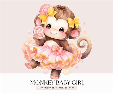 Baby Girl Monkey Drawings