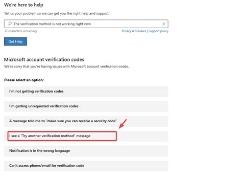 Fix The Verification Method Is Not Working Right Now Microsoft Error