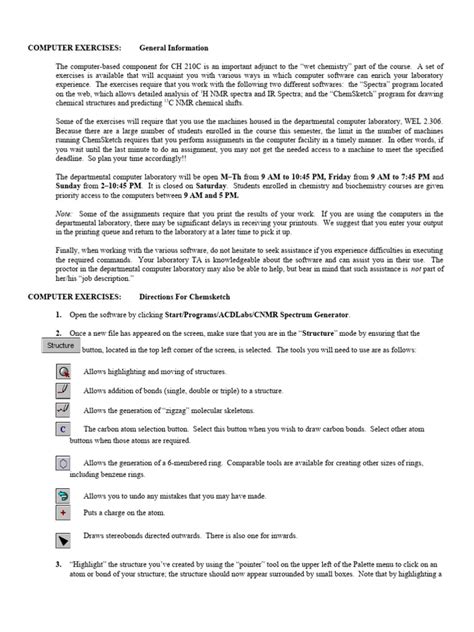 Computer Exercises Set 1 Pdf Proton Nuclear Magnetic Resonance