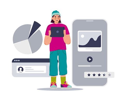 Premium Vector Ui Ux Designer Arrangement Interface Elements Of The Application And Sites Man