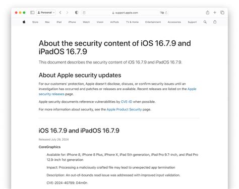 Apple、iphone 8 Xや初代ipad Pro Ipad 第5世代 などに対し複数の脆弱性を修正した「ios Ipados 16 7 9」をリリース。