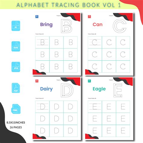 Alphabet Tracing Book Officeworks