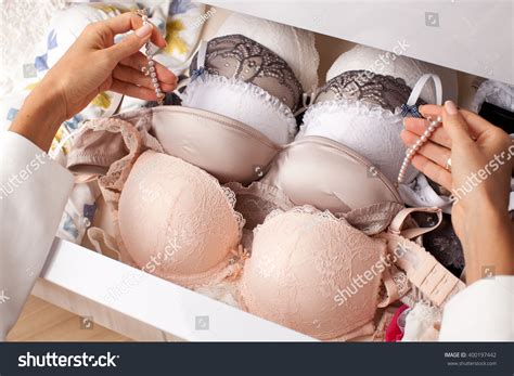 Woman Choosing Bra Images Stock Photos Vectors Shutterstock