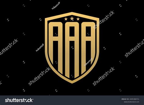 Aaa Letter Logo Aaa Letter Design Stock Vector Royalty Free 2205380711 Shutterstock