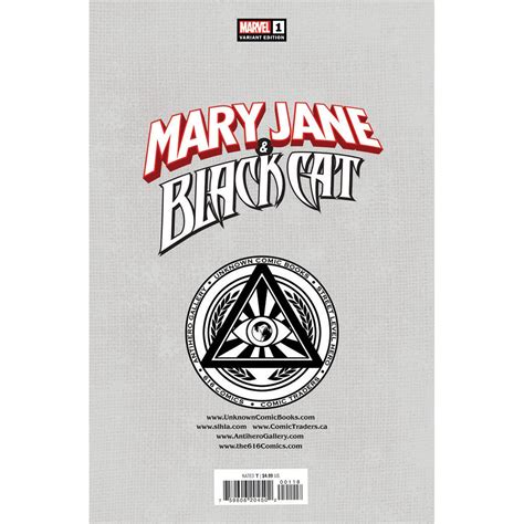 Mary Jane And Black Cat 1 Dwb Unknown Comics Jay Anacleto Exclusive V
