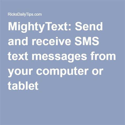 how to send and receive sms text messages from your computer or tablet
