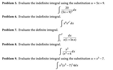 Solved Problem 5 Evaluate The Indefinite Integral Using The Chegg