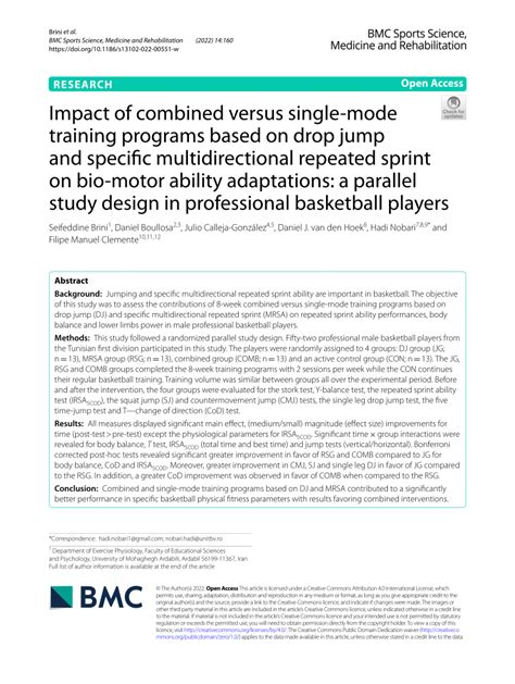 Pdf Impact Of Combined Versus Single Mode Training Programs Based On