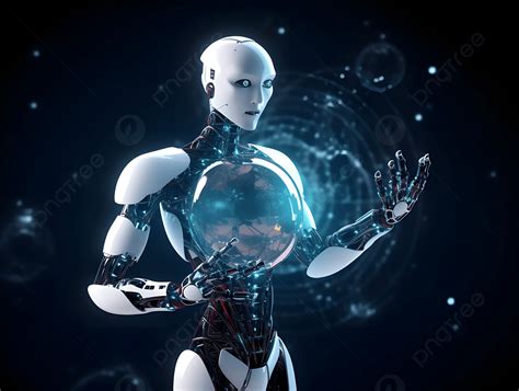 artificial intelligence robot data network advertising background