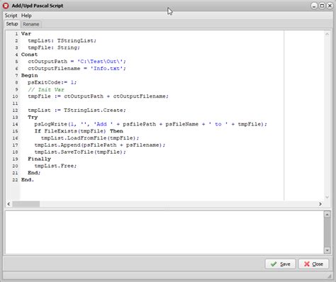 Pascal Script Creating A Text File File Transfer Tool From Limagito