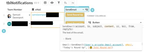 can i send user filtered content with gmail pack coda maker community