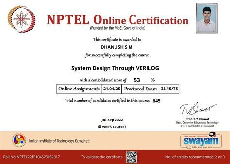 Dhanush S M On Linkedin Electronics Verilog Vlsidesign