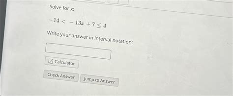 solved solve for x ﻿ 14