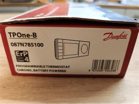 Danfoss 087n785100 Tp One B Battery Powered Programmable Room