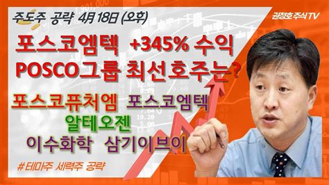 포스코 그룹주 성장 최선호주 이종목 Youtube