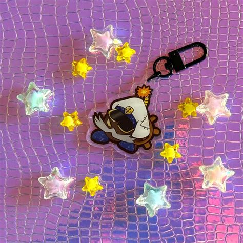 Paper Pals Paper Mario Inspired Keychain Nautical Bomb Etsy