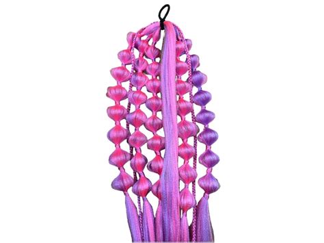 Cotton Candy Rave Festival Bubble Braids Etsy