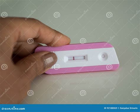 Pregnancy Test With Negative Result Stock Image Image Of Hormone Stress 92188069