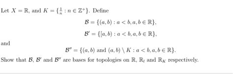 Solved Let Xr ﻿and K 1nninz ﻿definebbbrrlrk