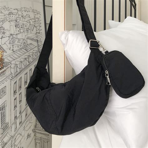 여성 미니 반달 크로스백 슬링백 가방 파우치 여행 핸드폰 A035