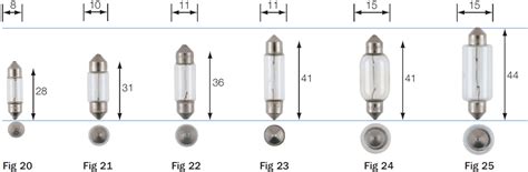 Festoon Bulb Types