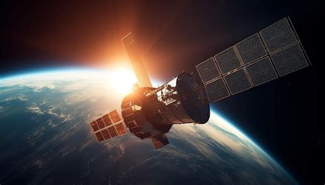 Premium Ai Image A Spaceship Orbits The Planet Using Advanced